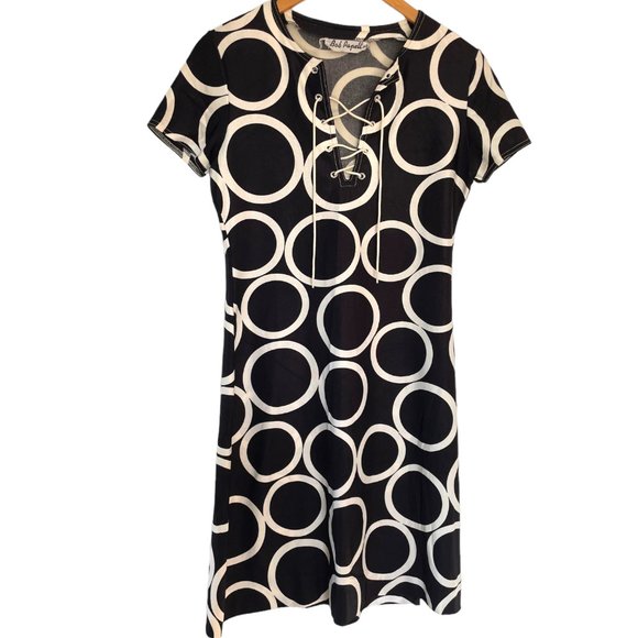 Vintage | Dresses | Vintage 6s Shift Wiggle Mini Dress Small S Black ...
